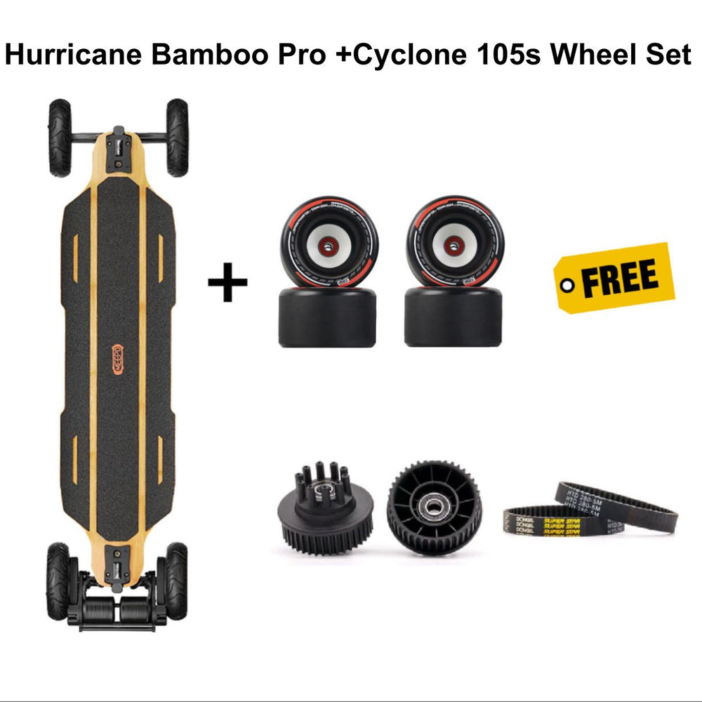 MEEPO Hurricane Bamboo-Ultimate Off-Road Electric Skateboard Mastery