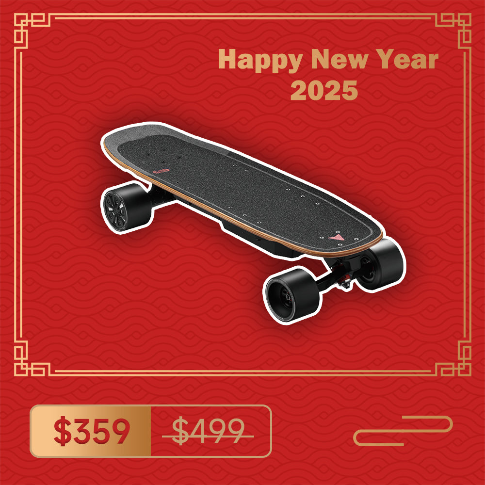 MEEPO MINI 5 Electric Skateboard: Dish-Shaped Deck for Dynamic Control